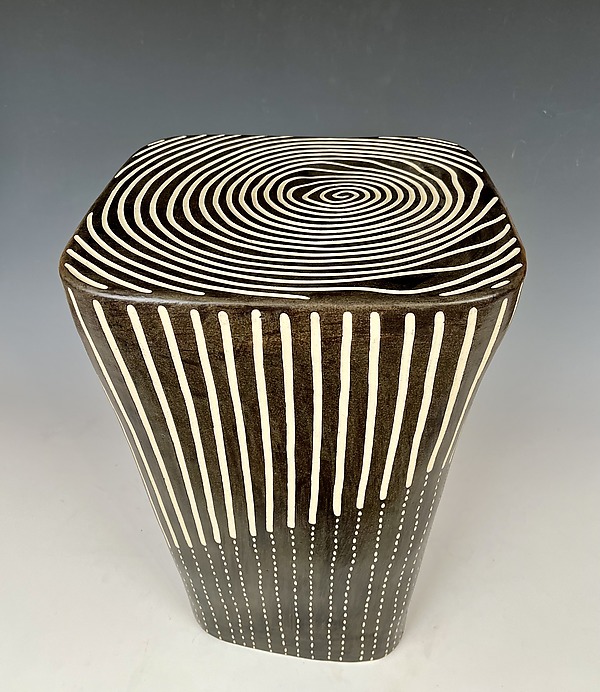 Drips Table by Larry Halvorsen (Ceramic Side Table) | Artful Home