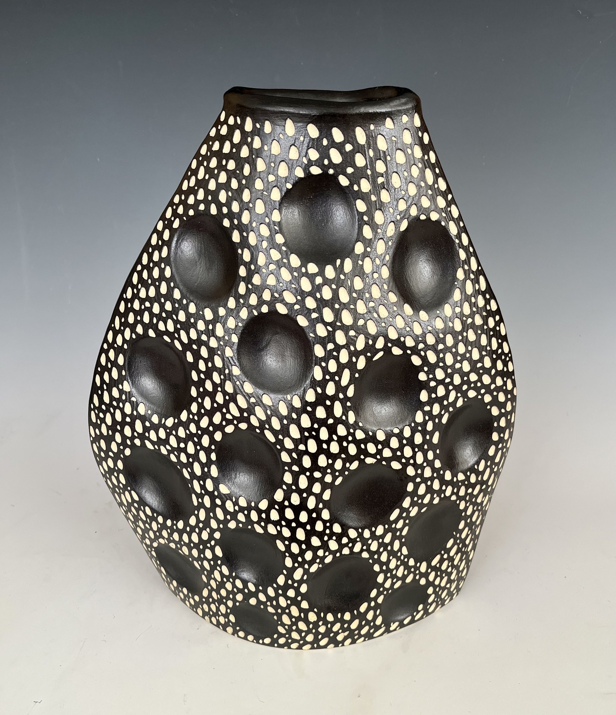 Positive/Negative Vessel by Larry Halvorsen (Ceramic Vase) | Artful Home