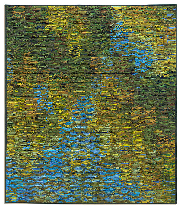 Reflecting Pool Shimmer #8 by Tim Harding (Fiber Wall Hanging) | Artful ...