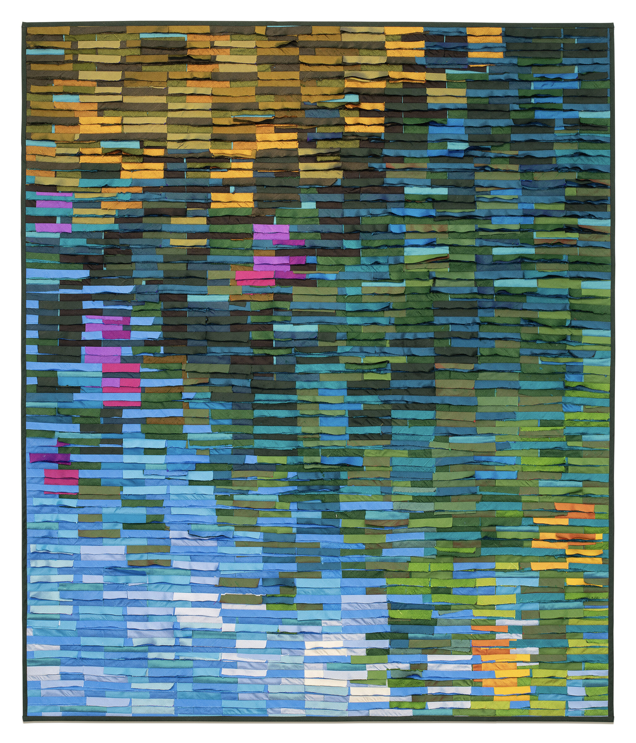 River Reflections by Tim Harding (Fiber Wall Hanging) | Artful Home