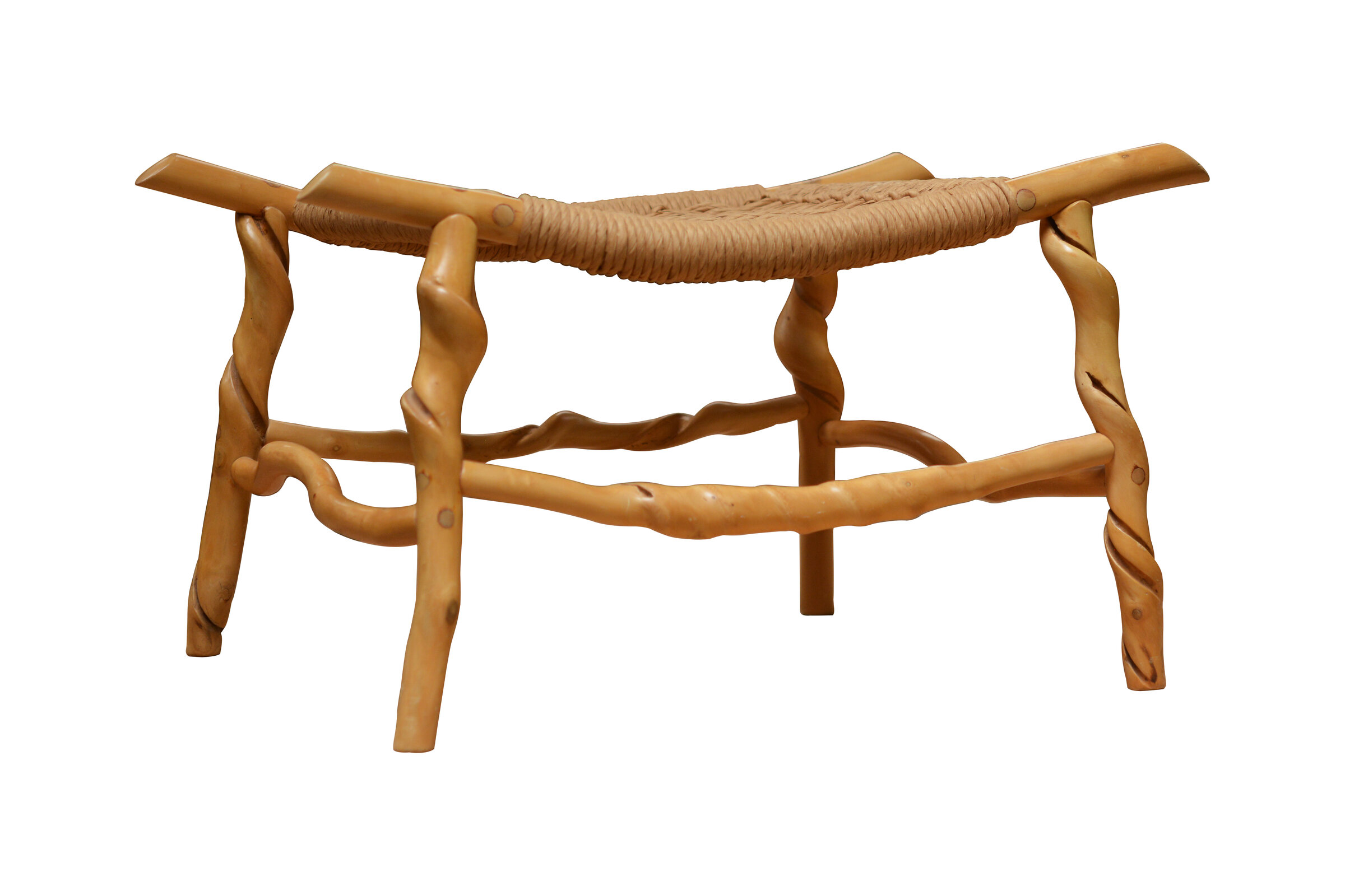 Twisted Stick Stool by David N. Ebner (Wood Bench) | Artful Home