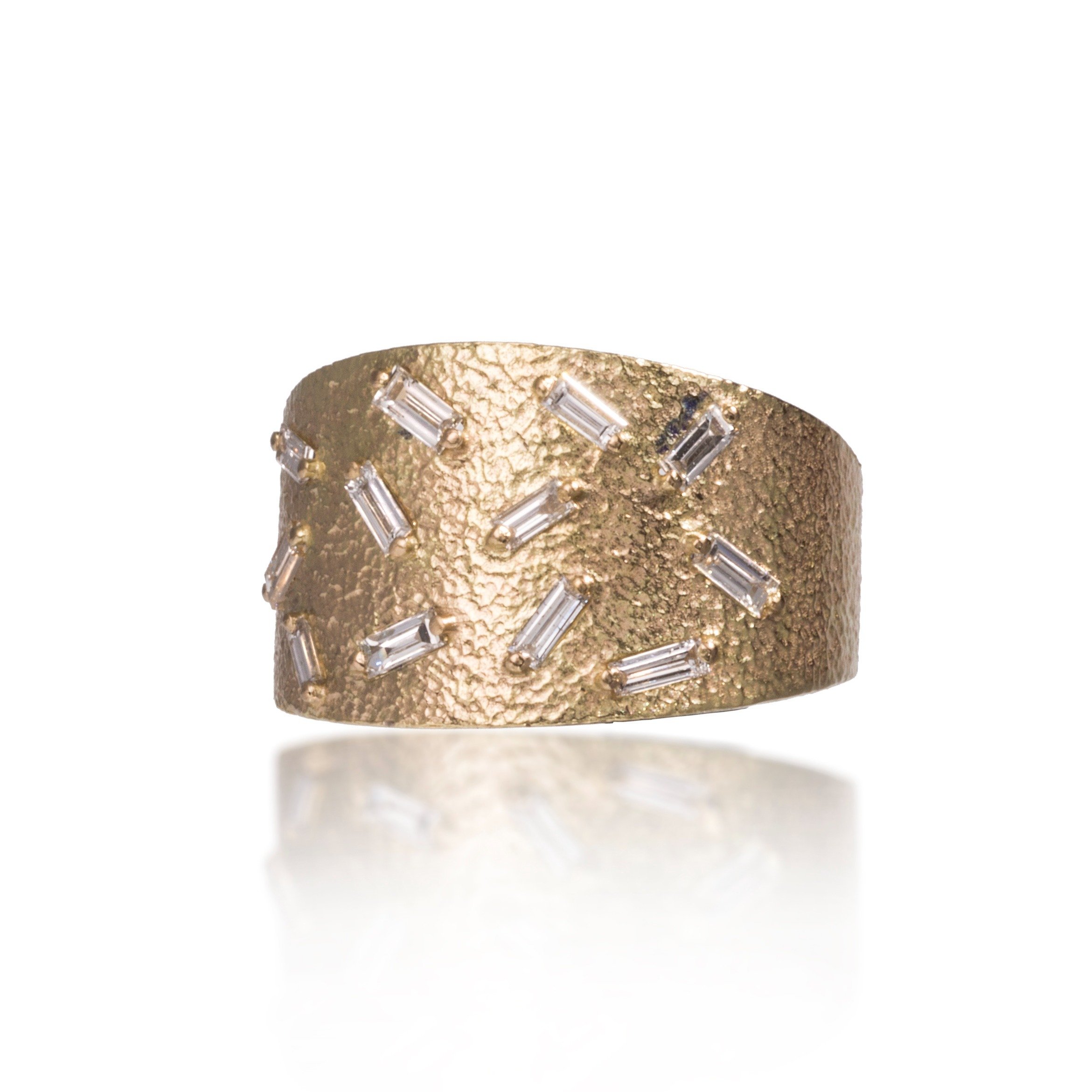 18k Gold Ice Ring by Elizabeth Garvin (Gold, Silver & Stone Rings ...
