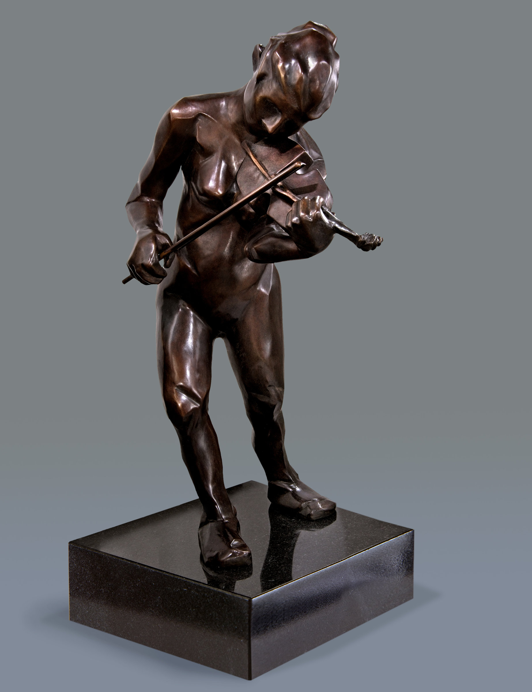 Violin Musician by Dina Angel-Wing (Bronze Sculpture) | Artful Home