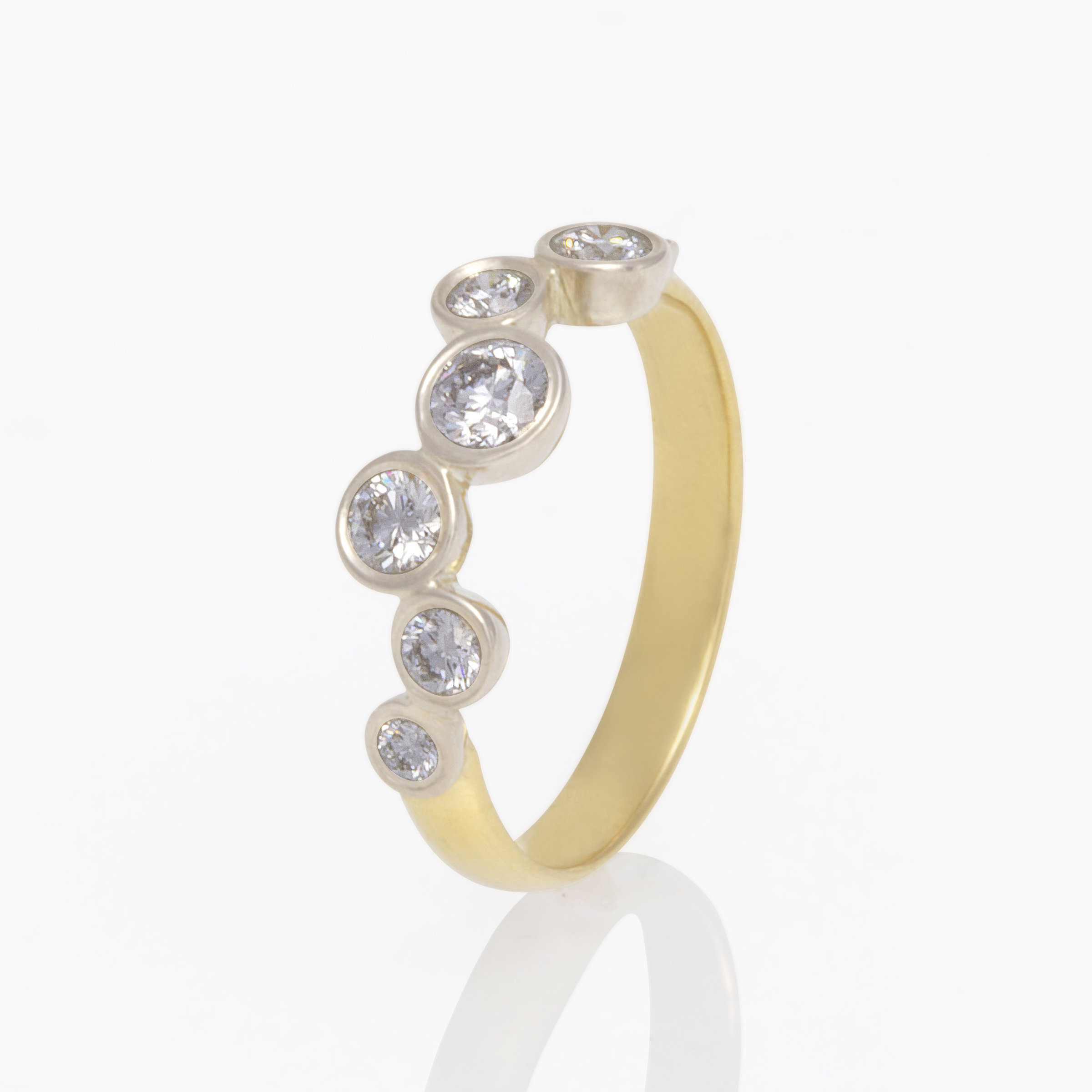 Garland of Diamonds Ring by Gabriel Ofiesh (Gold & Stone Ring) | Artful ...