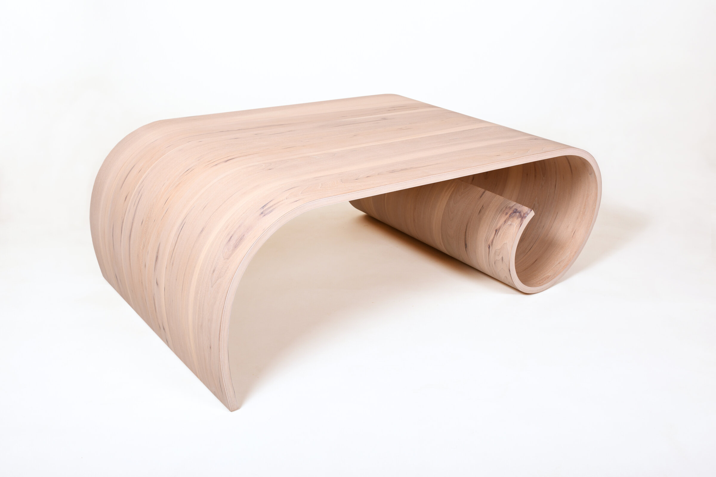 Large Toboggan Table by Kino Guerin (Wood Coffee Table) | Artful Home
