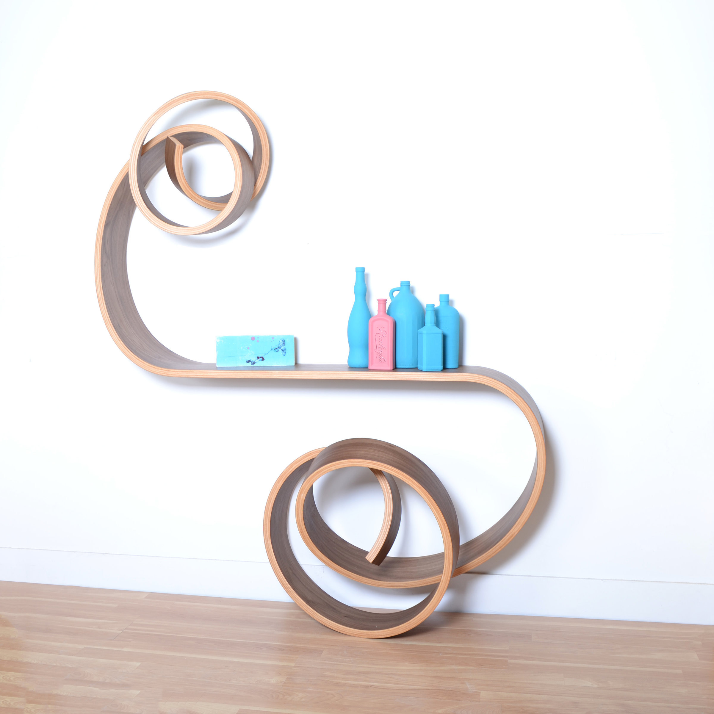 Double Nebula Table by Kino Guerin (Wood Console Table) | Artful Home