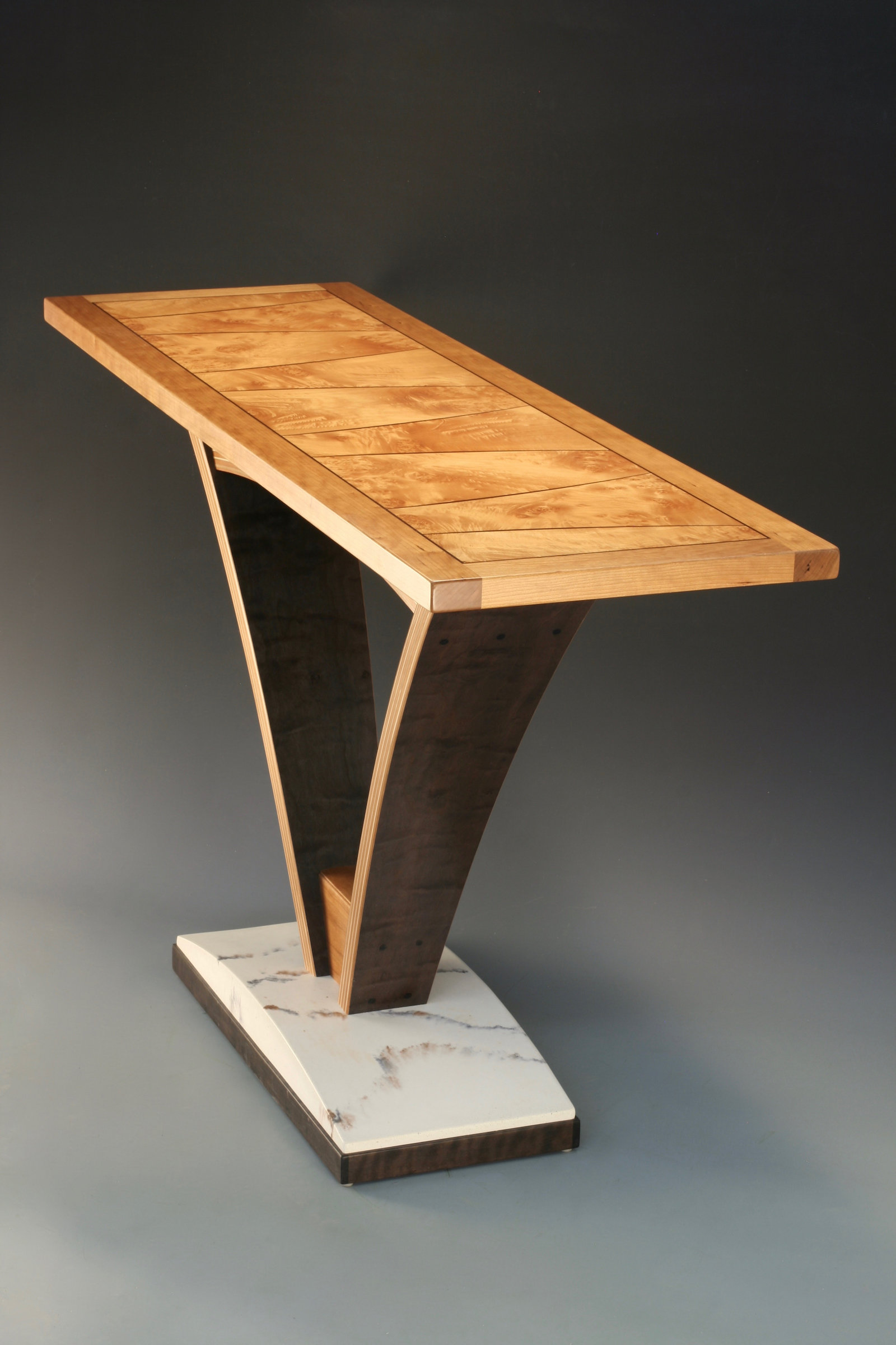 Bridge Table by Derek Secor Davis (Wood Console Table) | Artful Home