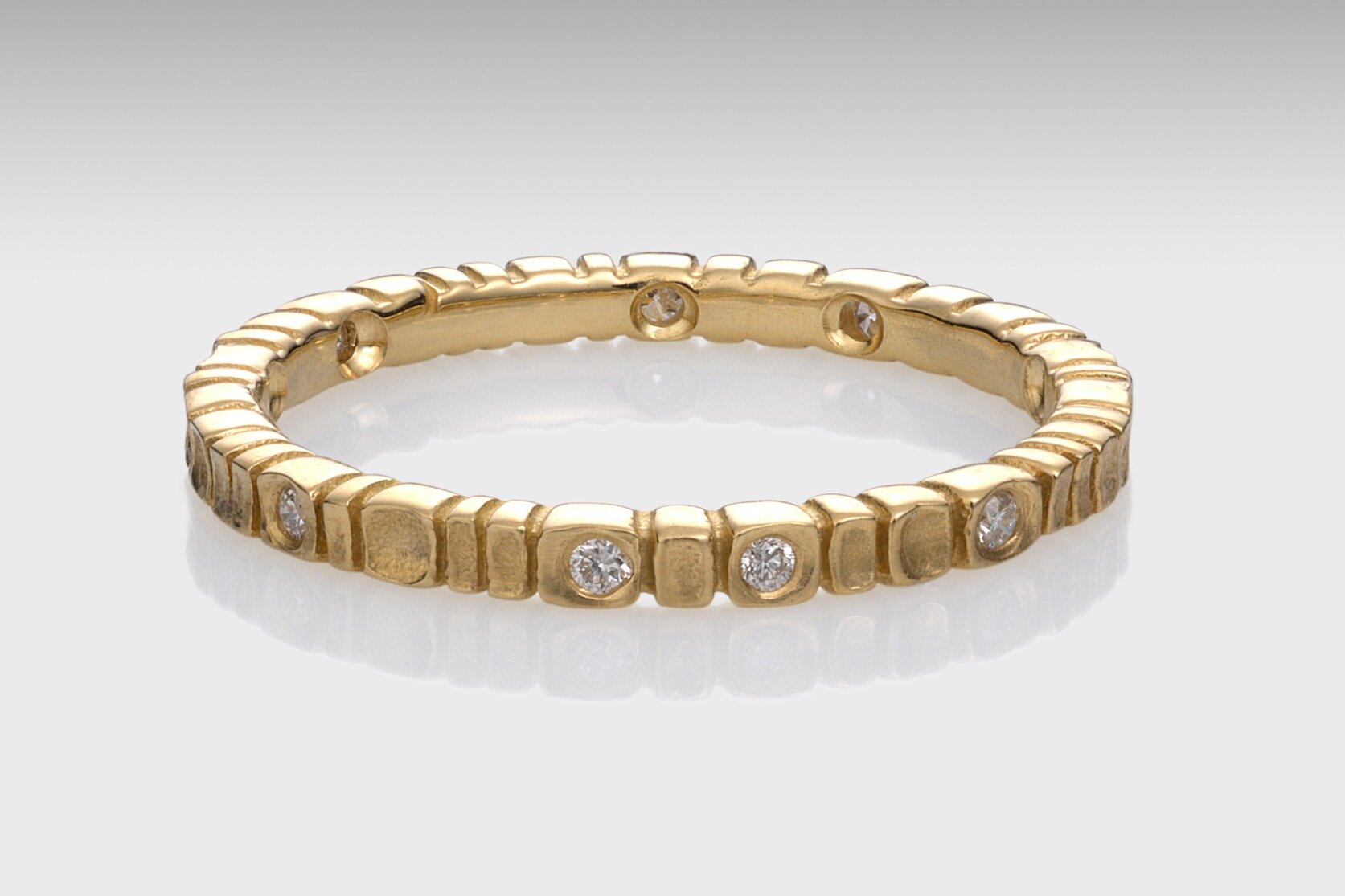 Scoop Out Gold Ring by Conni Mainne (Gold & Diamond Rings) | Artful Home