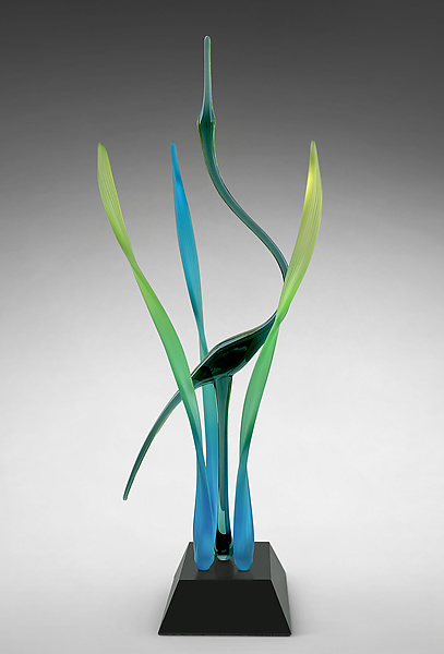 Great Blue Heron by Bryan Randa (Art Glass Sculpture) | Artful Home
