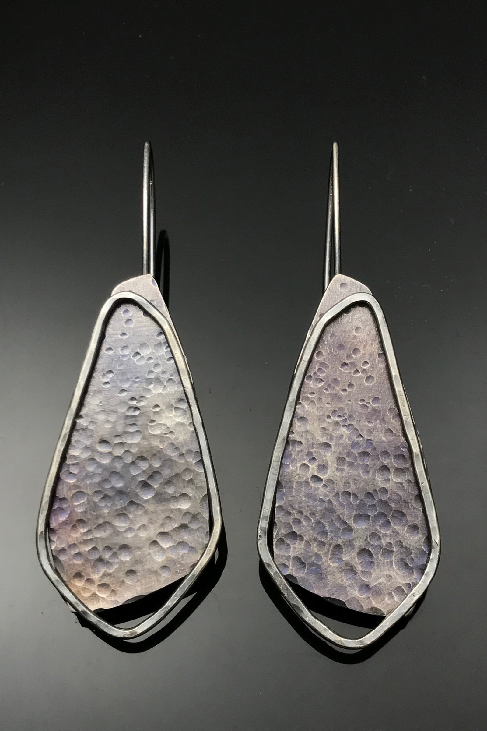 Silhouettes Earrings I by Tavia Brown (Silver Earrings) | Artful Home