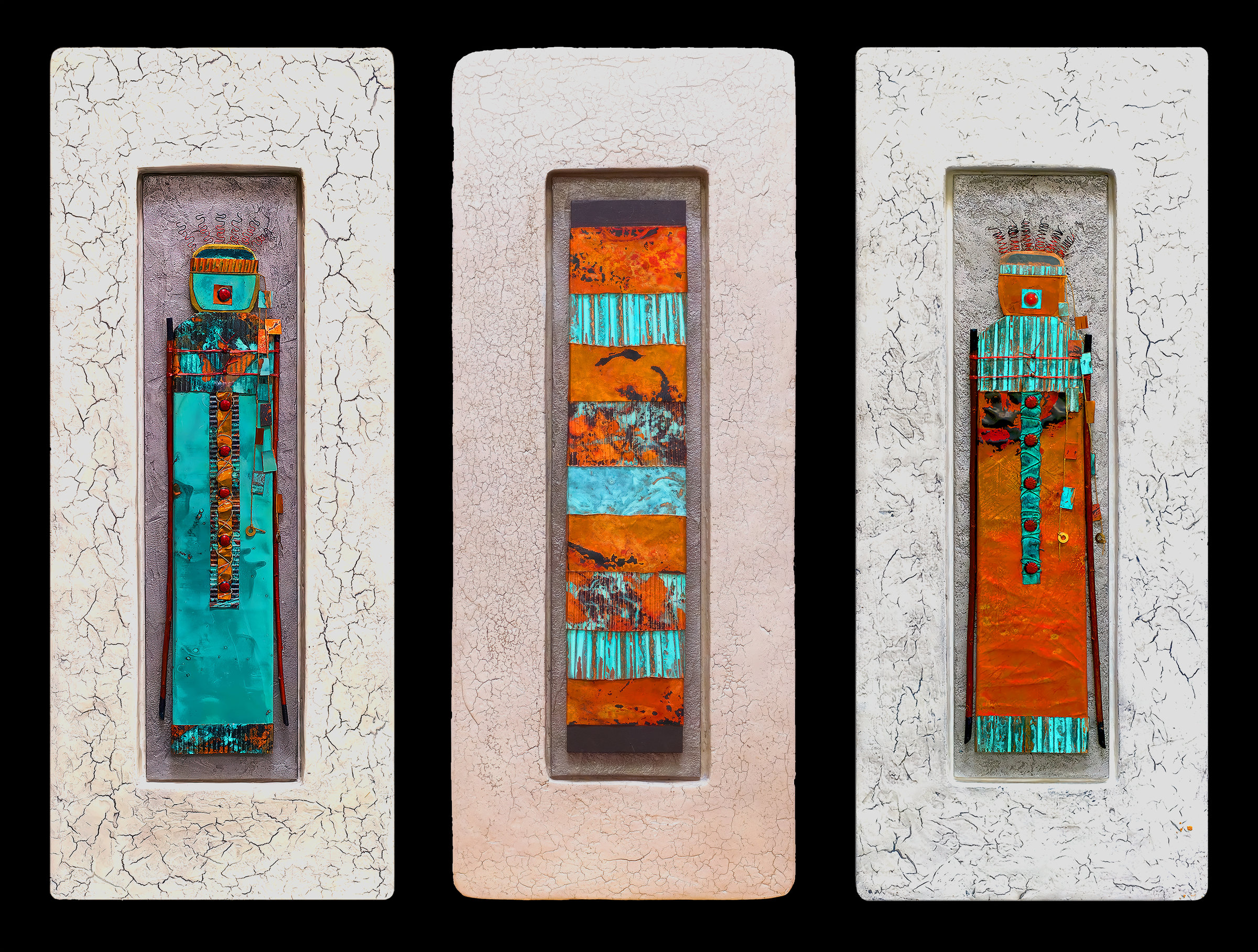 Opening Triptych: Two Stone Guardians / One Torn Metal by Kara Young ...