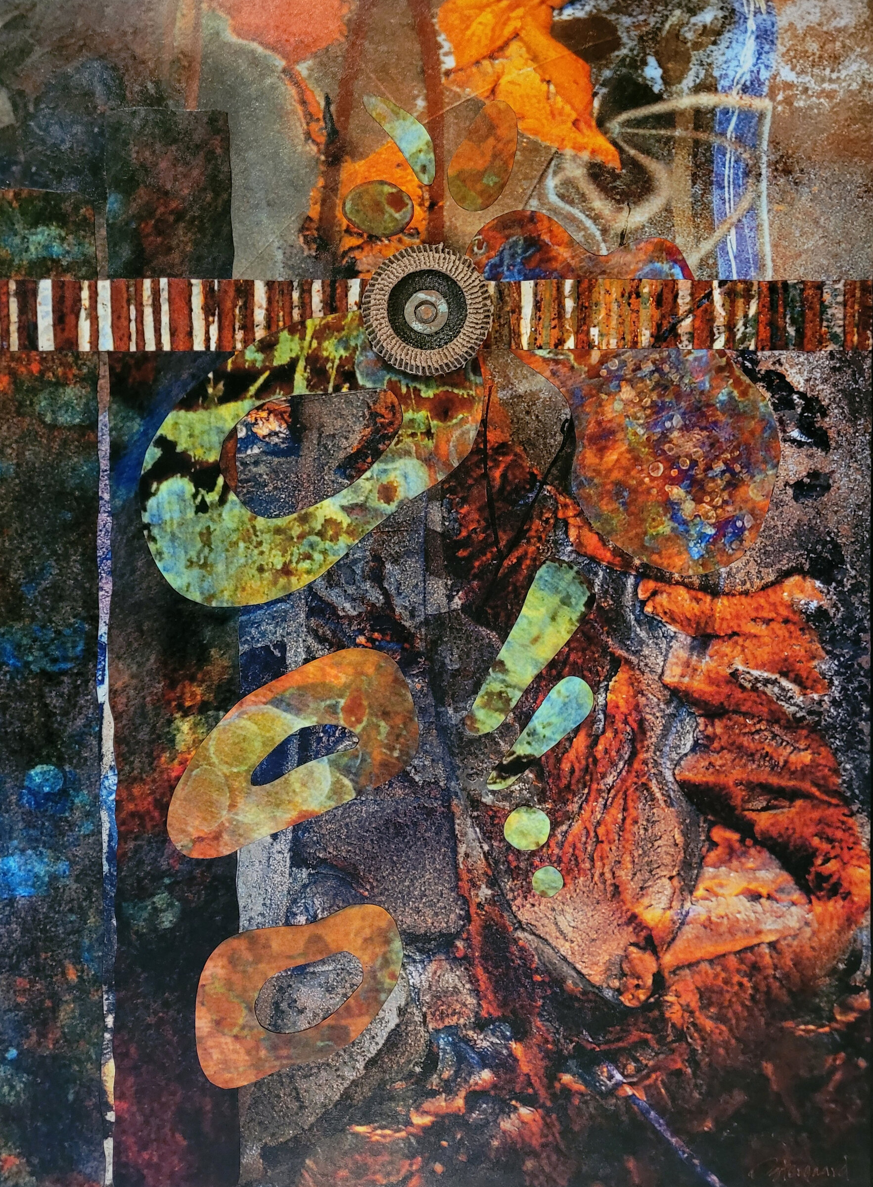 Majestic Melange by LuAnn Ostergaard (Mixed-Media Collage) | Artful Home