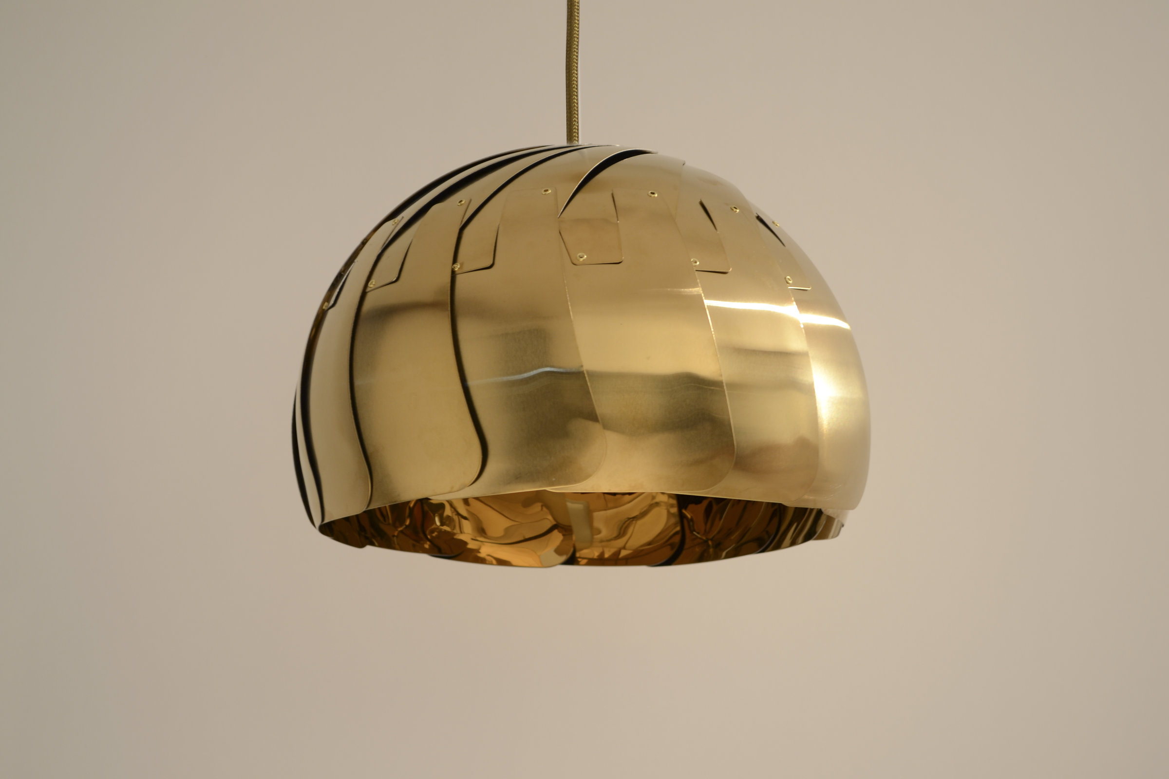 Large Iris Pendant Light by Yael Erel and Avner Ben Natan (Metal ...