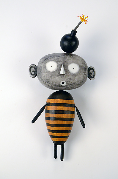 MoonBee with Idea by Bruce Chapin (Wood Wall Art) | Artful Home