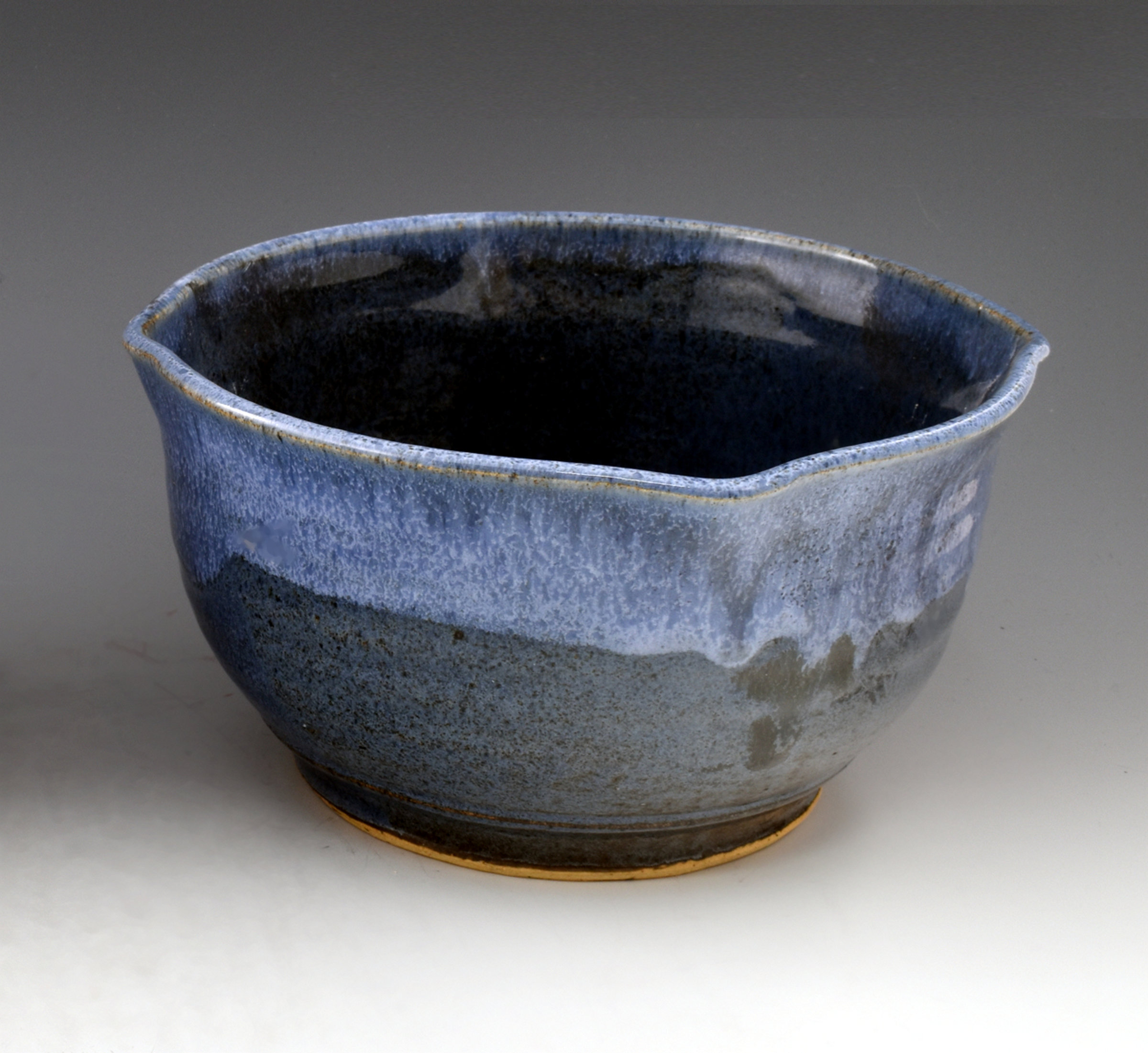 Blue Stoneware Bowl by Ron Mello (Ceramic Bowl) | Artful Home