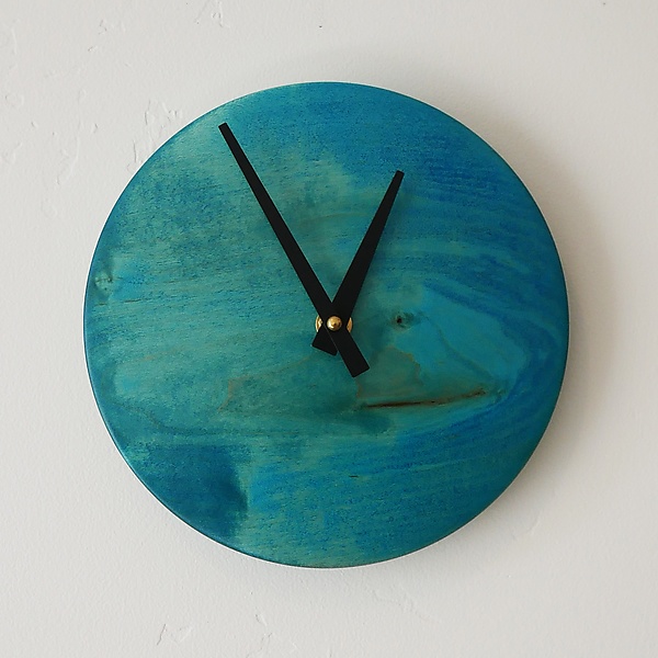 Colorful Wall Clock by Todd Bradlee (Wood Clock) | Artful Home