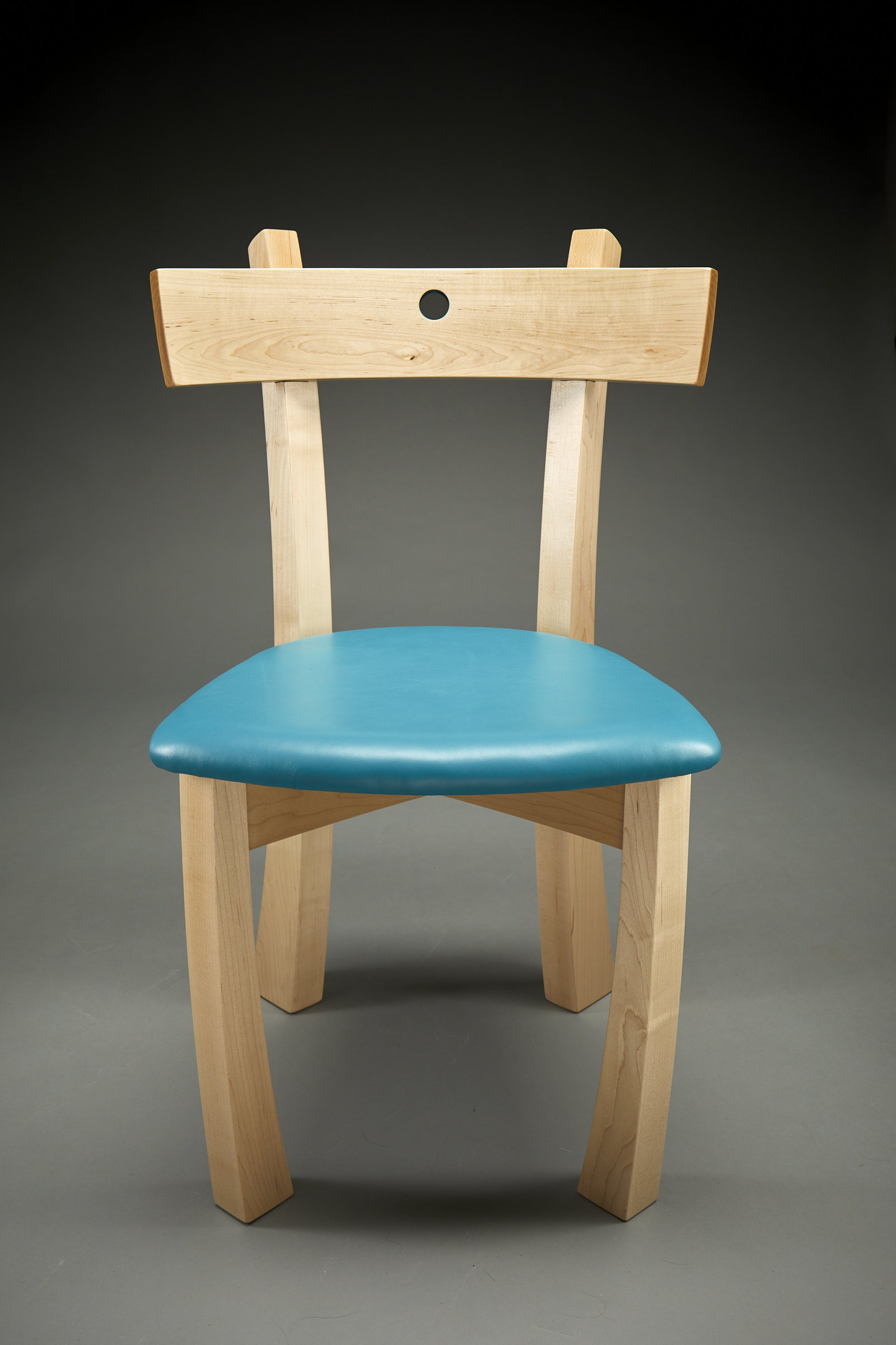 Blue Dot Chair by Todd Bradlee (Wood Chair) | Artful Home
