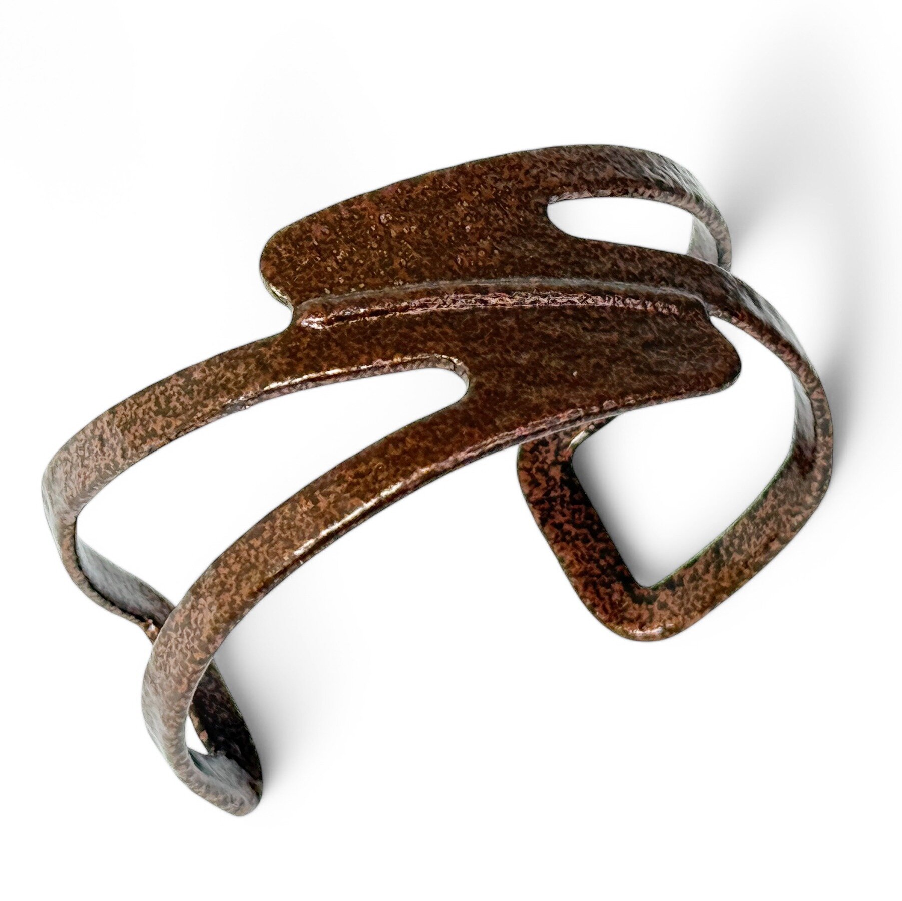 Overlapping Cutout Cuff by Erica Zap (Metal Bracelet) | Artful Home
