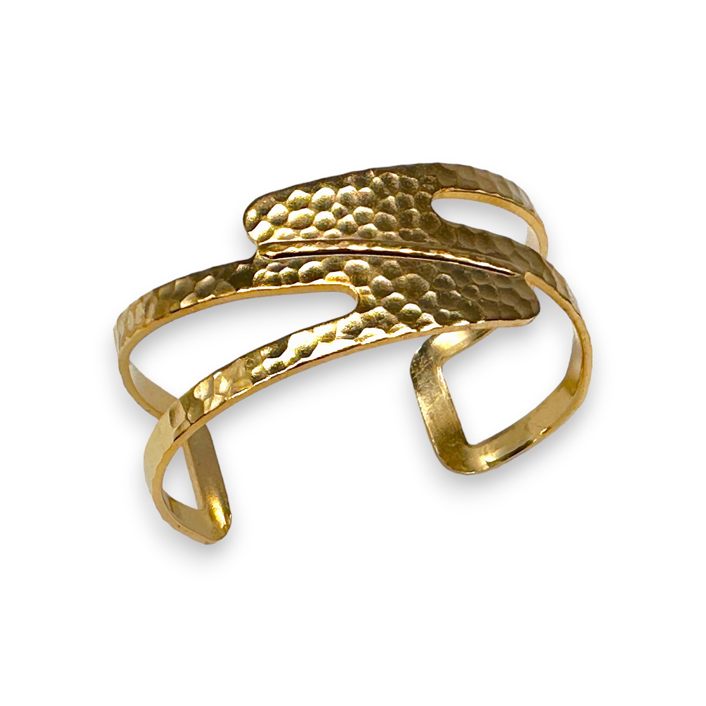 Overlapping Cutout Cuff by Erica Zap (Metal Bracelet) | Artful Home
