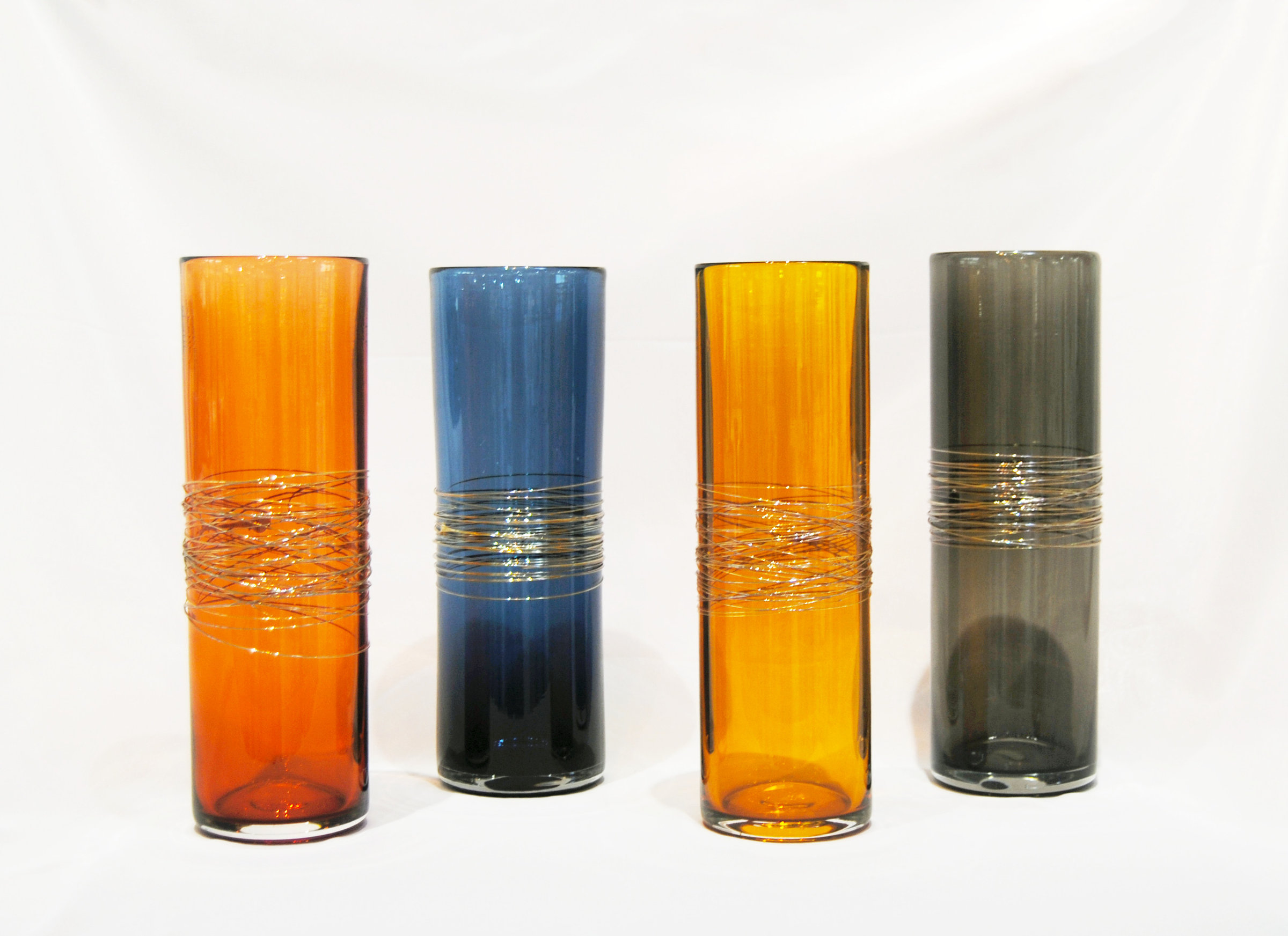 Cylinder Elegance Vase by Jacob Pfeifer (Art Glass Vase) | Artful Home