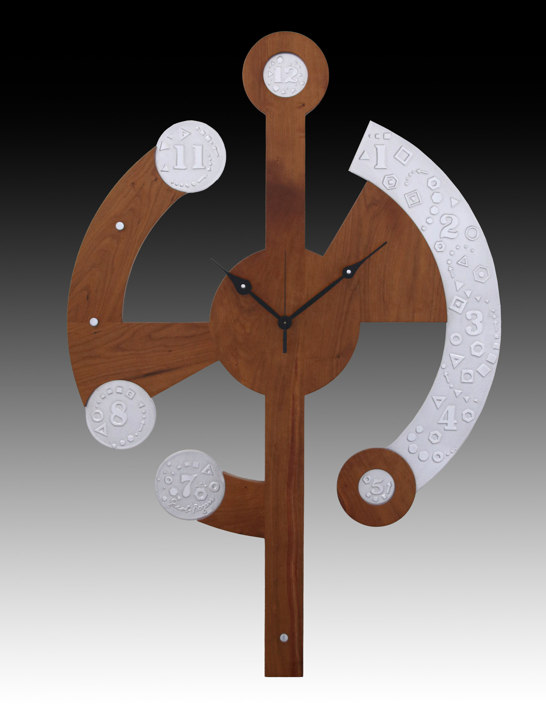 Quality Time Centerpiece Clock by Jacob Rogers Art (Metal Wall Clock ...