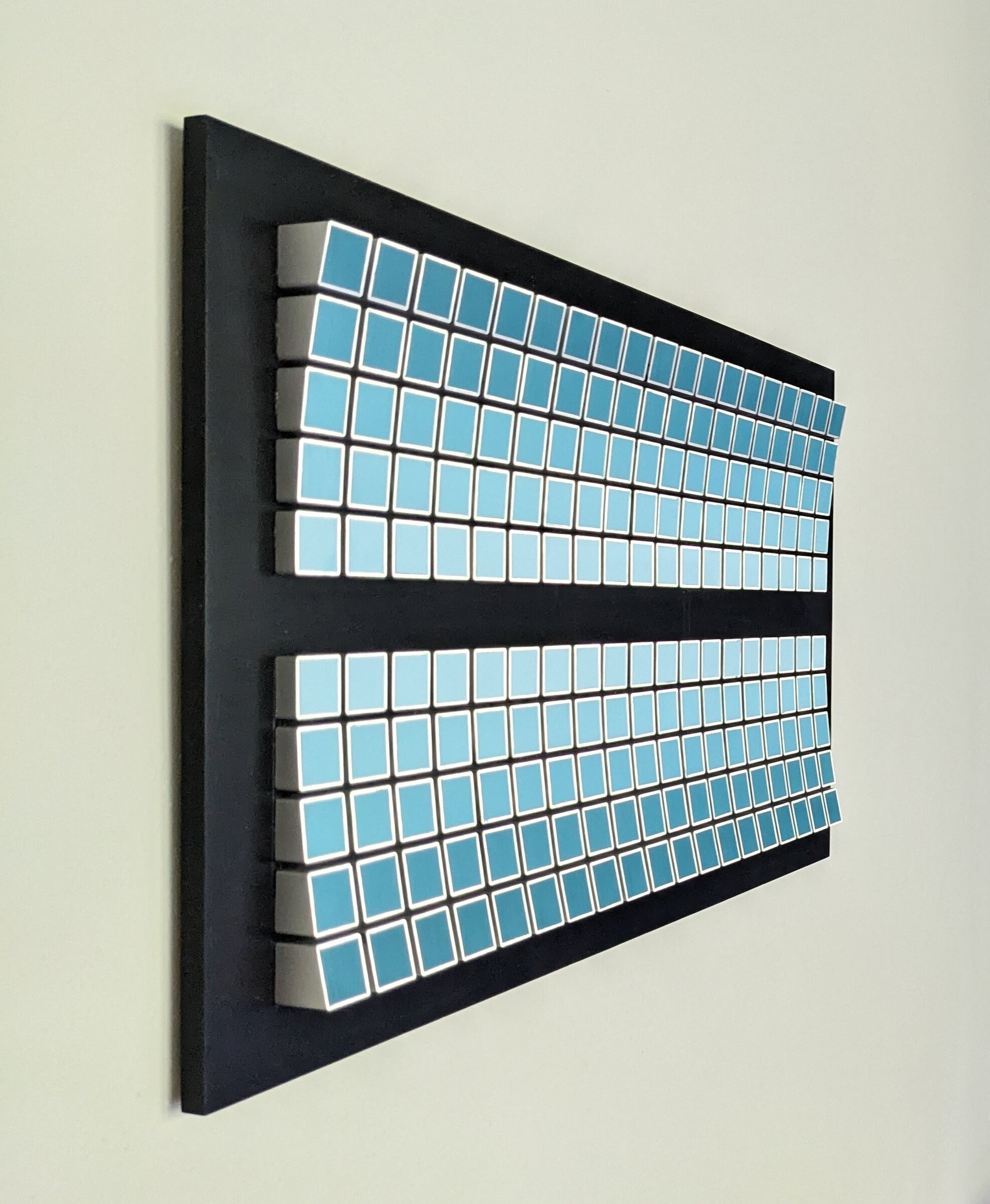 Parabolic Curves in Blue by Carol Jackson (Metal Wall Sculpture ...