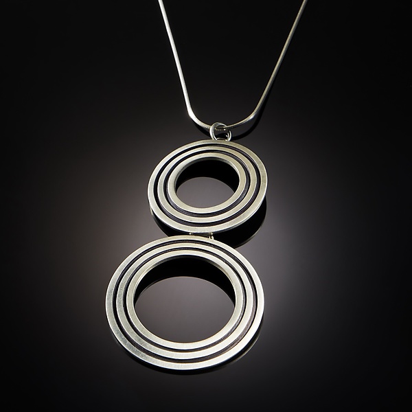 Tri-Shape Earrings by Emily Shaffer (Silver Earrings) | Artful Home