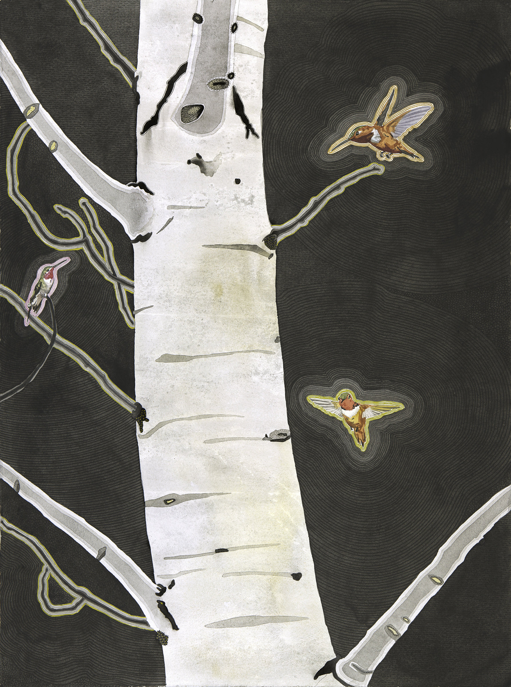 The Hummingbird Tree by Meredith Nemirov (Giclee Print) | Artful Home