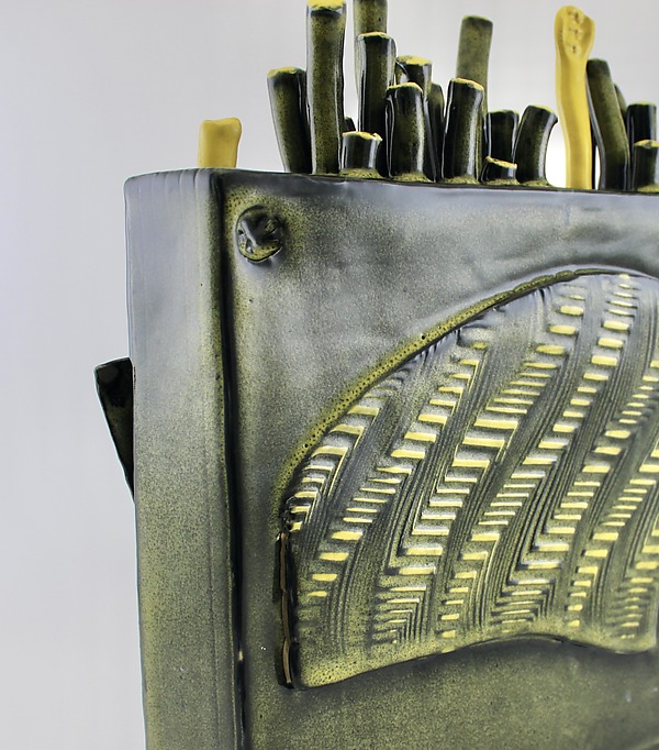 Green Tendril Box by Ted Sutherland (Ceramic Sculpture) | Artful Home