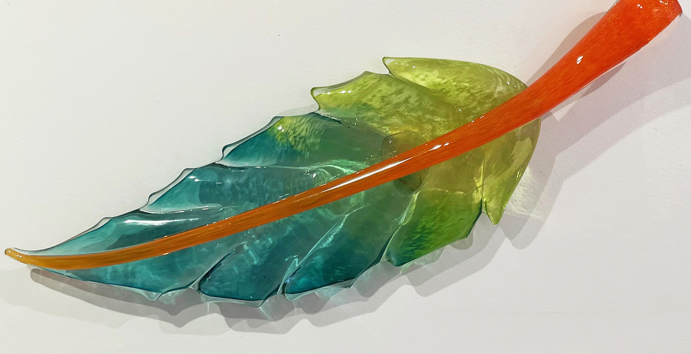 Leaf Triptych by Cristy Aloysi and Scott Graham (Art Glass Wall ...