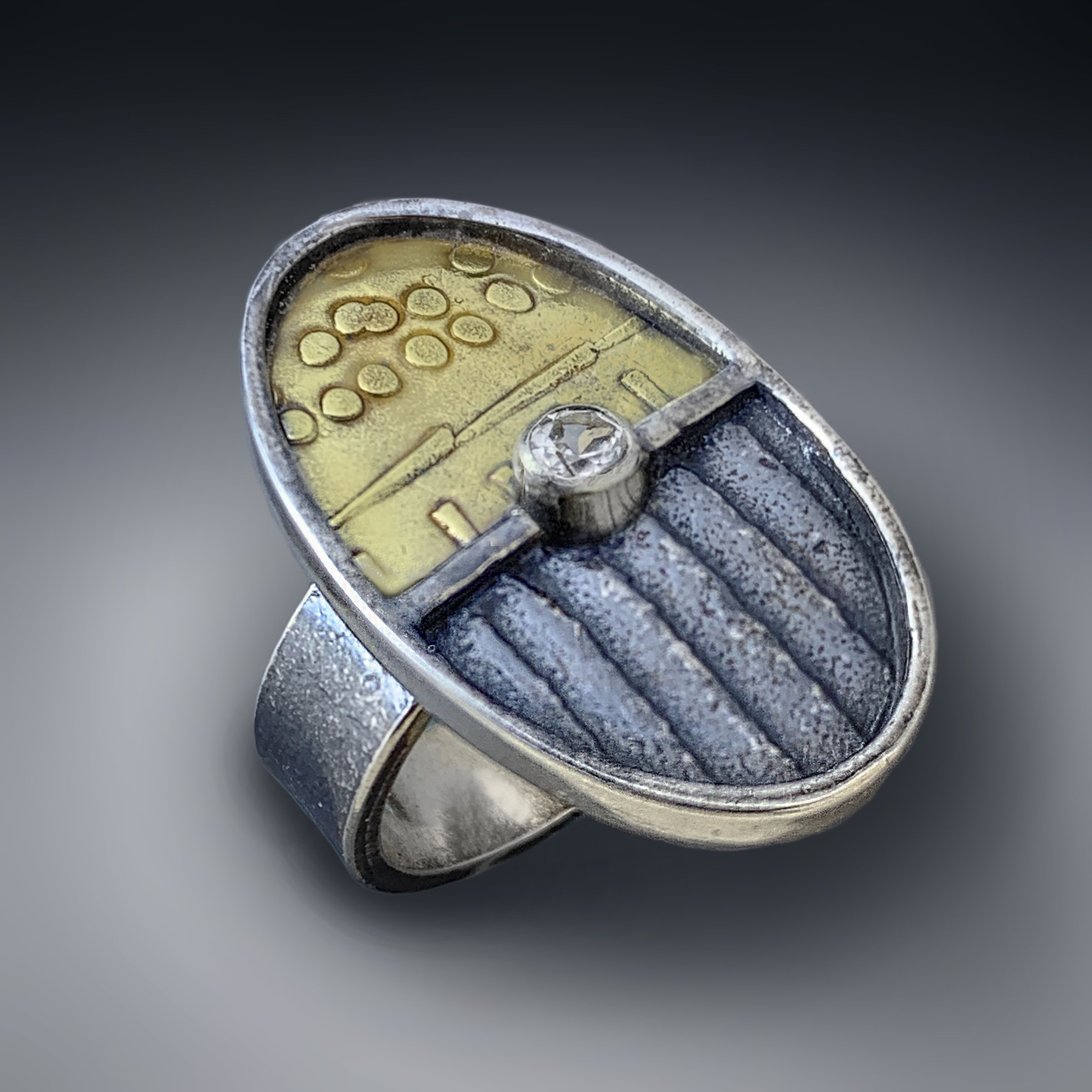 Talisman Ring by Patricia McCleery (Gold, Silver & Stone Ring) | Artful ...