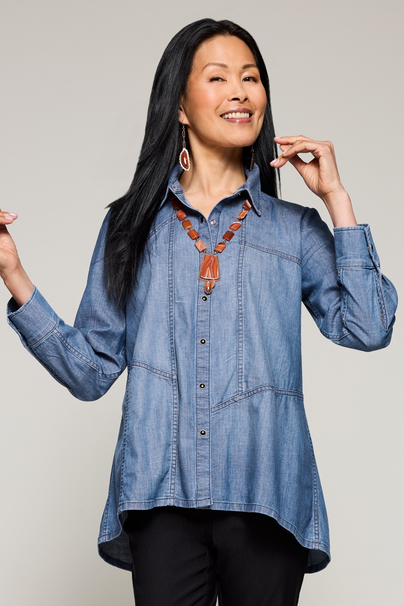 Atelier Shirt by Lisa Bayne (Woven Top) | Artful Home