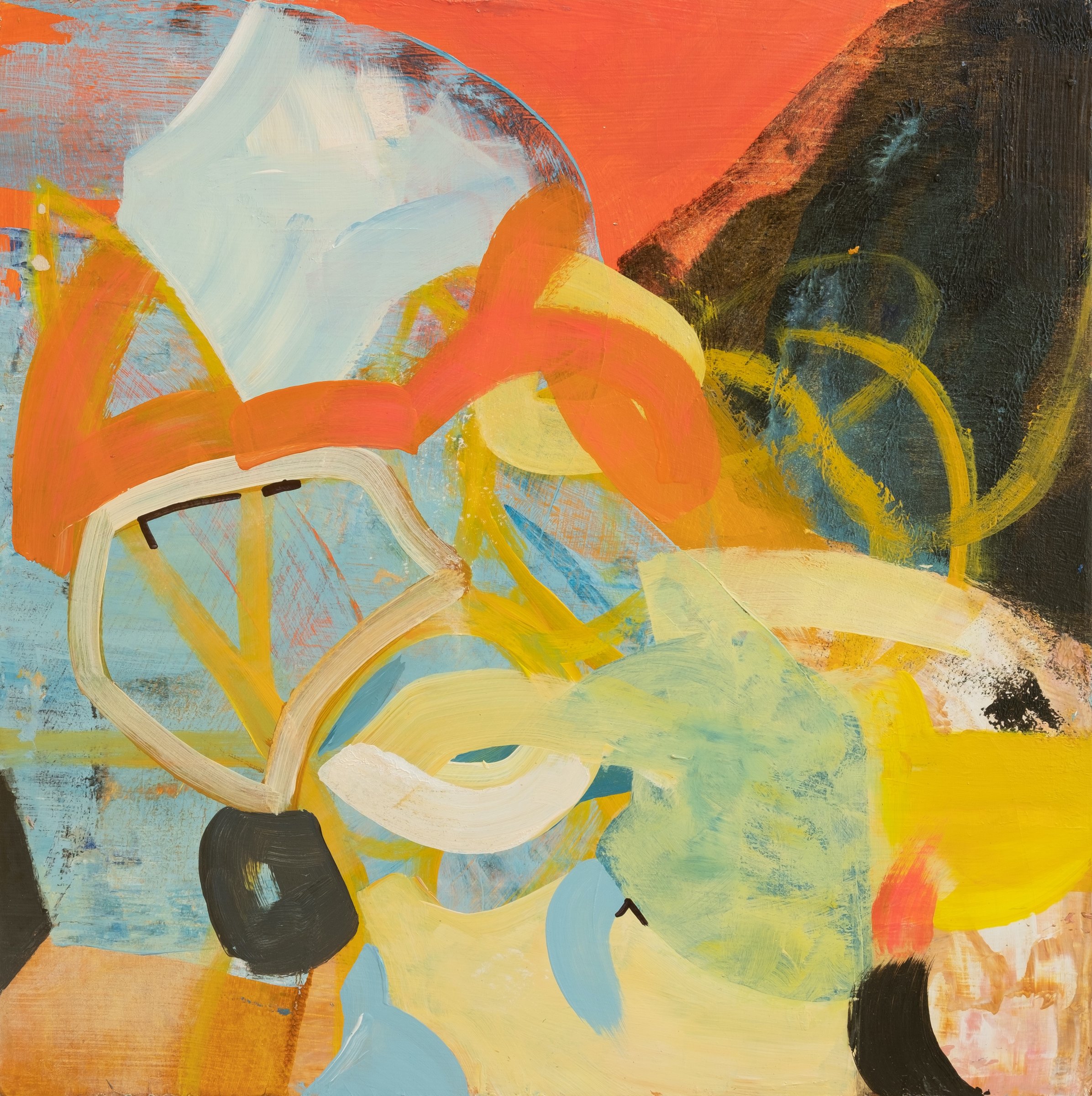 Lava Mountain by Anne B Schwartz (Acrylic Painting) | Artful Home