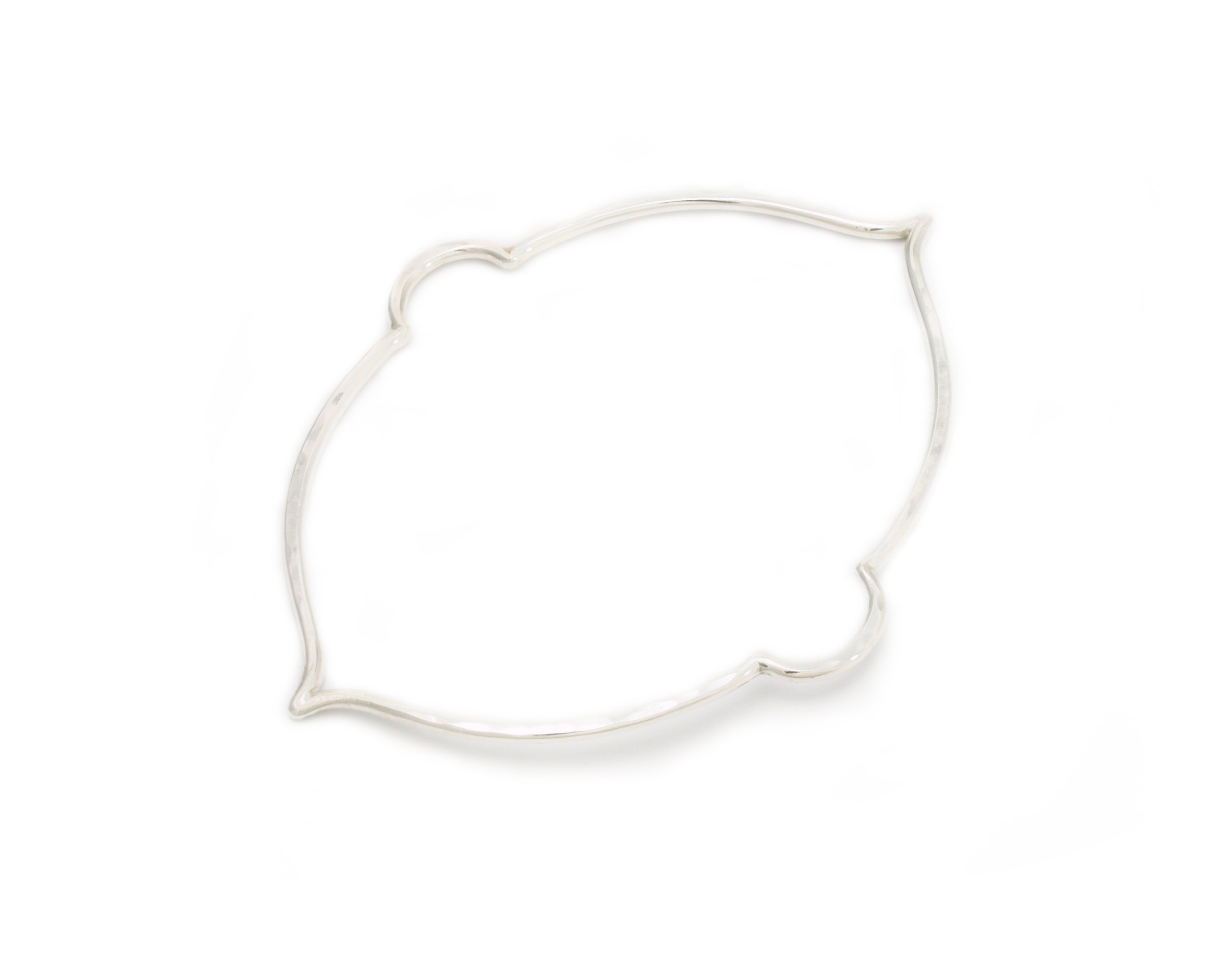 Forged Arabesque Bangle Bracelet by Jill Baker Gower (Silver Bracelet ...