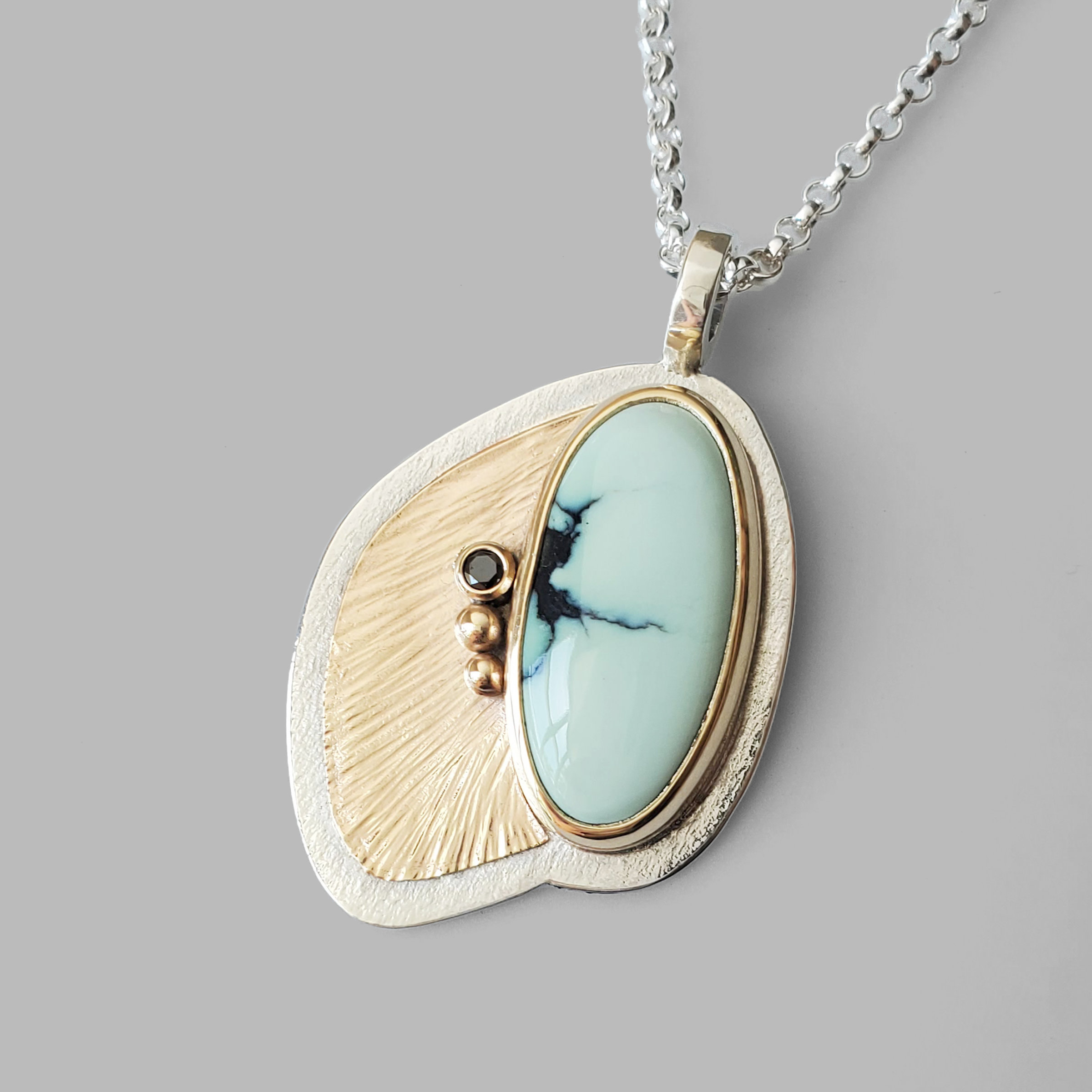 Ava Necklace by McKenzie Mendel (Gold, Silver & Stone Necklace ...