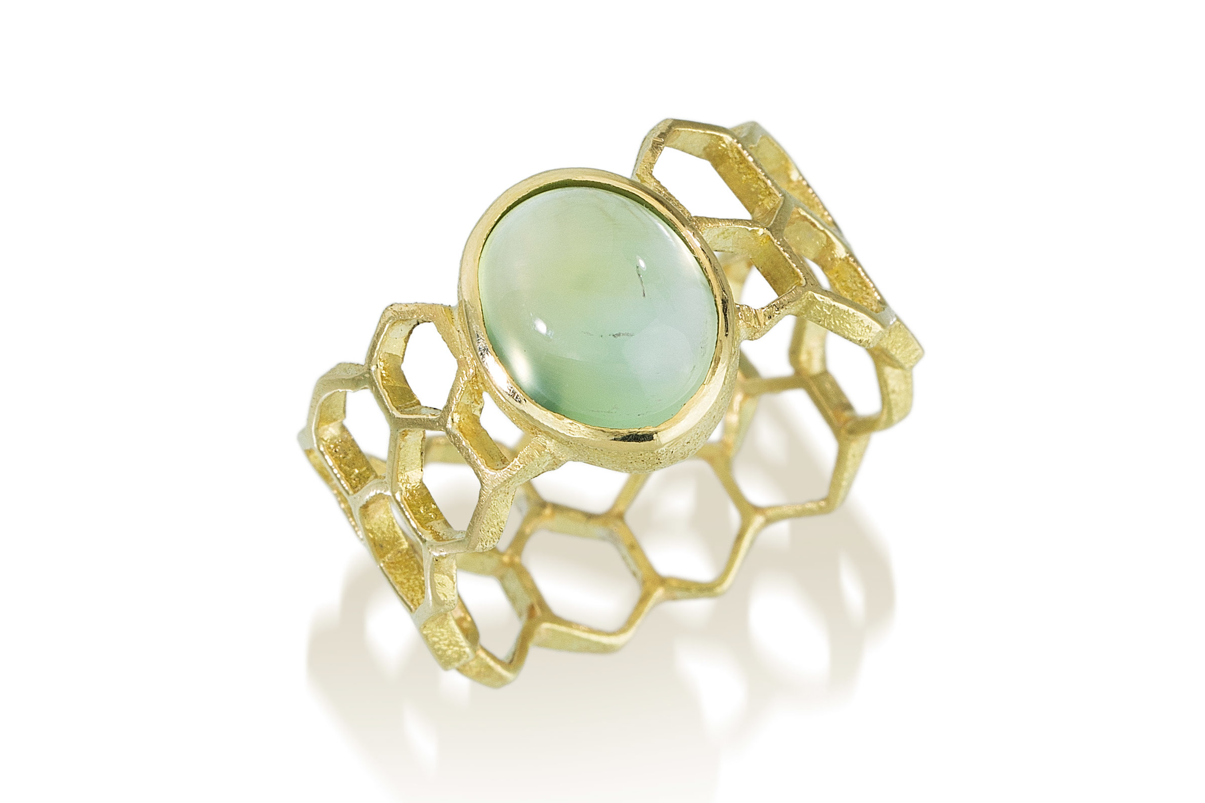Honeycomb Ring by Seth Carlson (Gold Ring) | Artful Home
