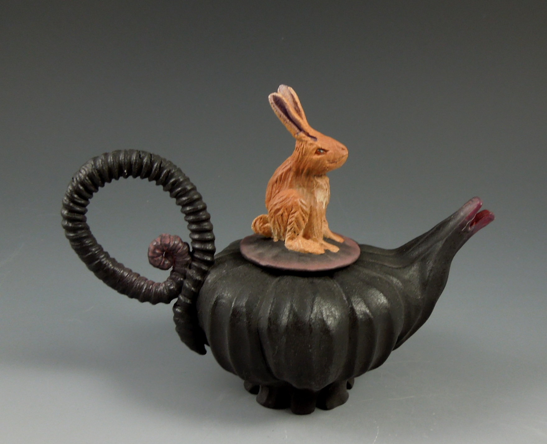 Mini Rabbit Teapot by Nancy Y. Adams (Ceramic Teapot) | Artful Home