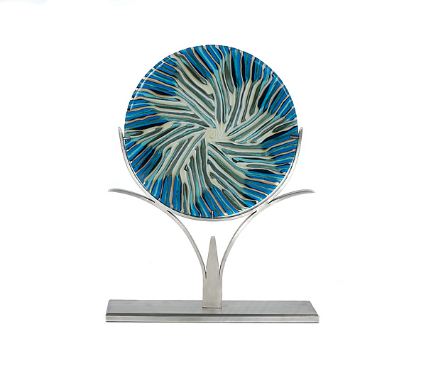 There is Magic in a Moonlit Garden by Caryn Brown (Art Glass Sculpture ...