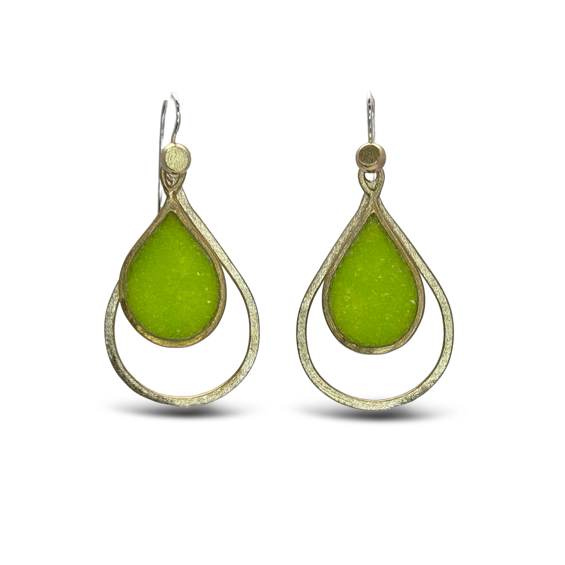 Drip Drop Earrings by David Urso (Resin & Stone Earrings) | Artful Home