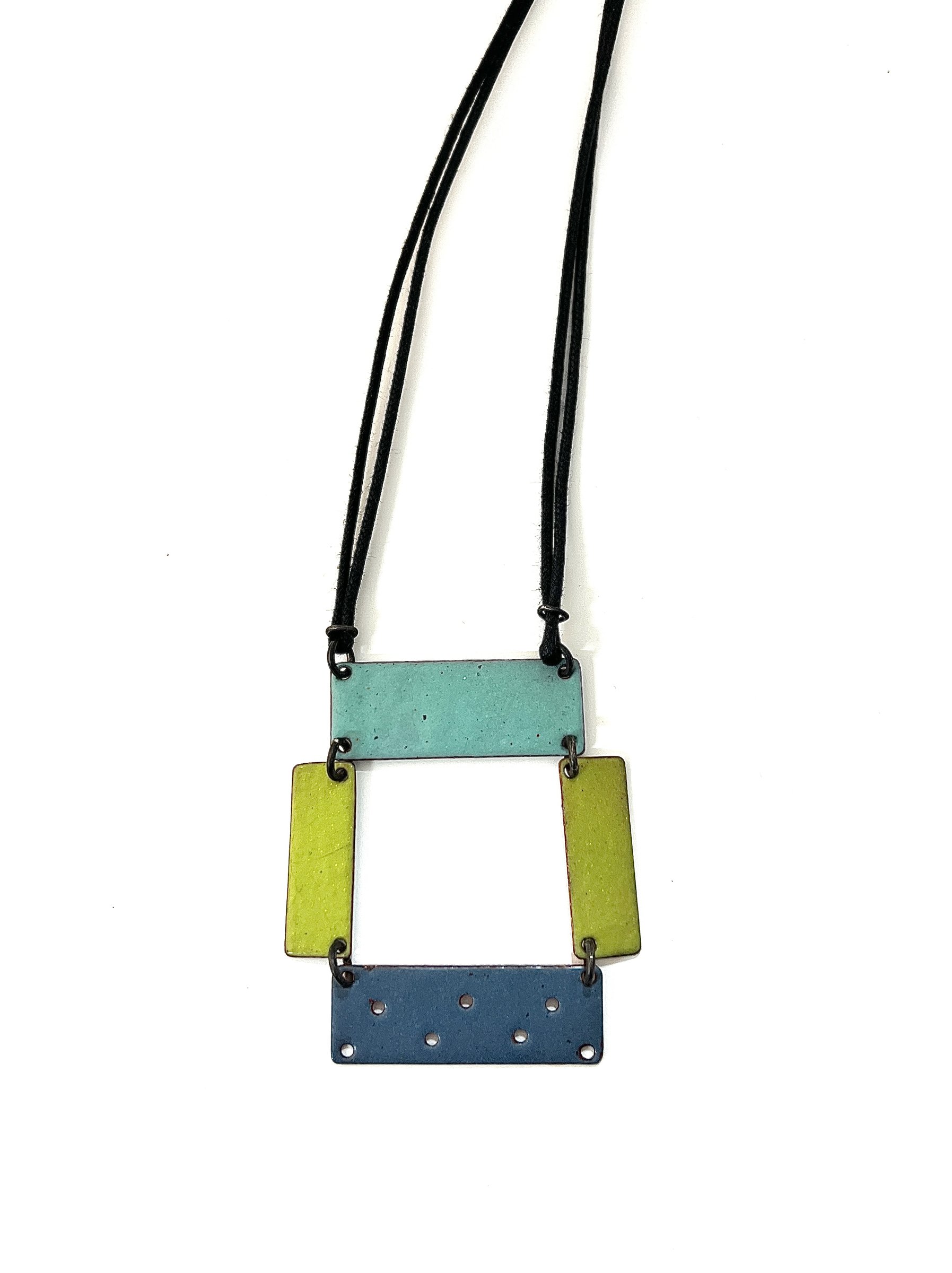 Reversible Stacked Color Block Necklace by Susan Richter-O'Connell ...