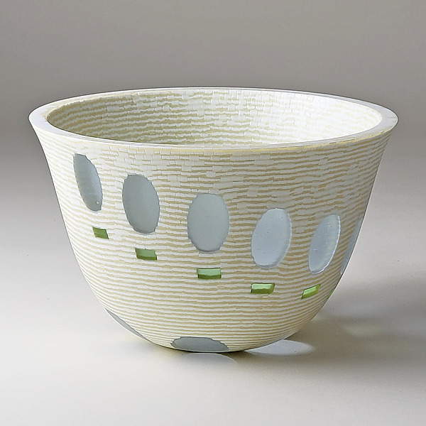 Ancient Rings 51 by Jim Scheller (Art Glass Bowl) | Artful Home