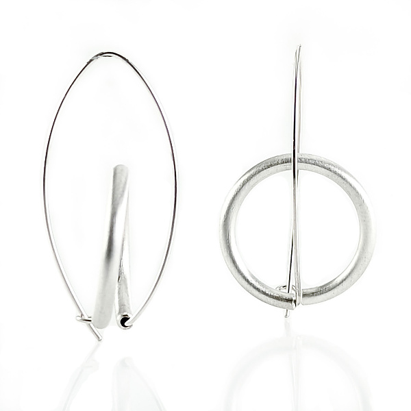 Loop de Loop Earrings by Theresa Carson (Silver Earrings) | Artful Home