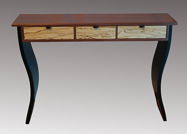 Leopardwood Side Table by Alan Kalker (Wood Console Table) | Artful Home