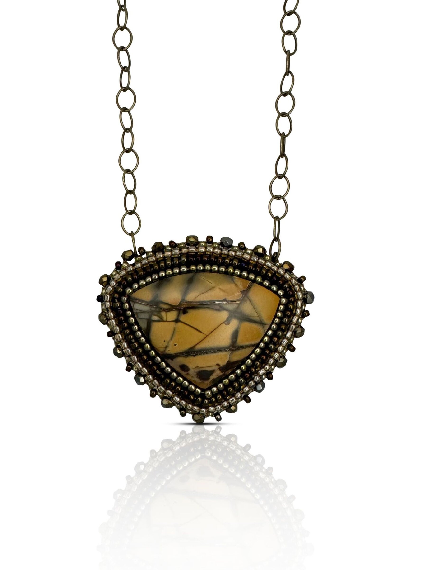 Cherry Creek Jasper Pendant 3 by Megan Horan (Stone & Bead Necklace ...