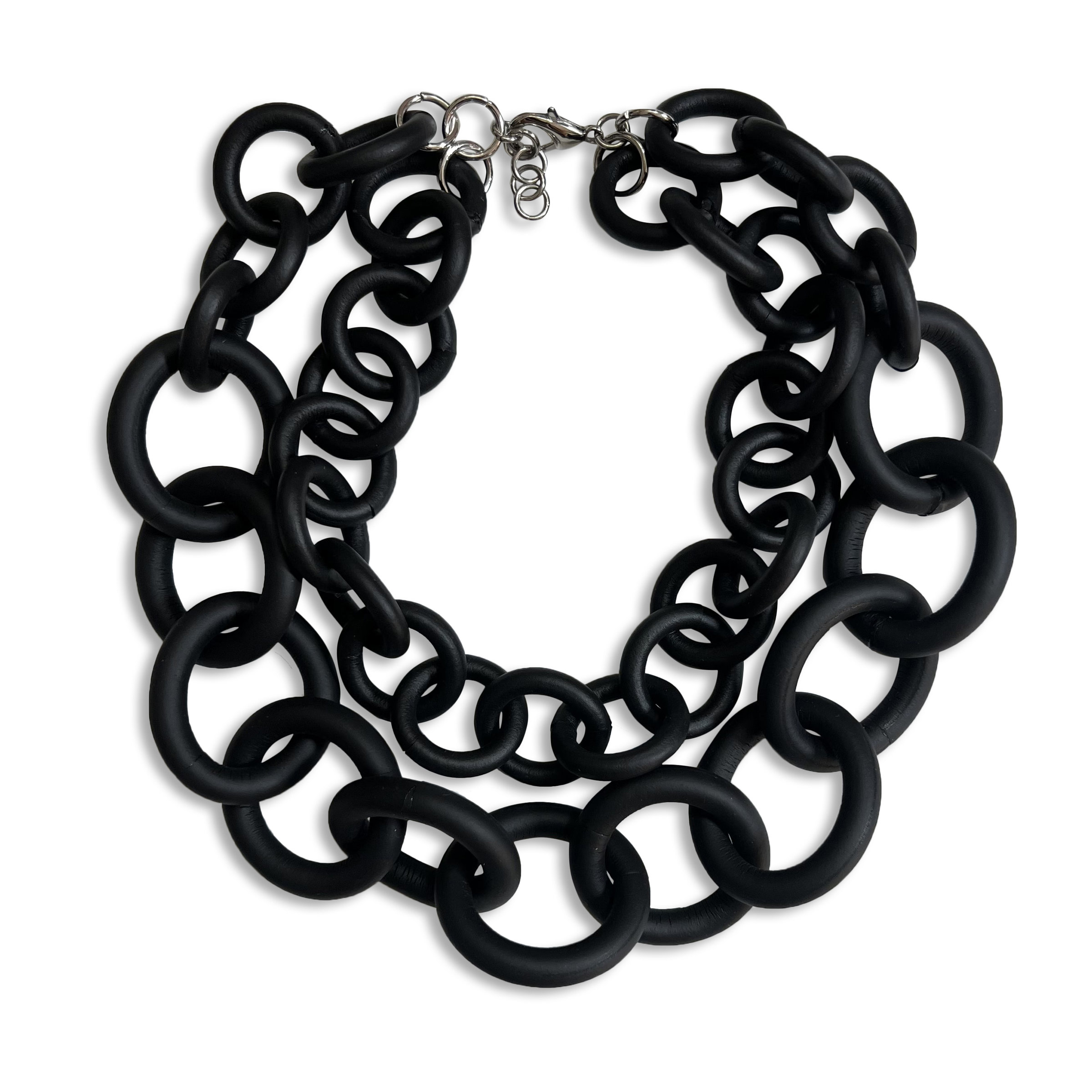 Double Strand Rubber Necklace by Delphine Pontvieux (Rubber Necklace ...