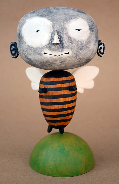 MoonBee with Idea by Bruce Chapin (Wood Wall Art) | Artful Home