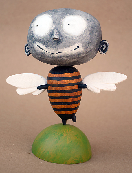 MoonBee with Idea by Bruce Chapin (Wood Wall Art) | Artful Home