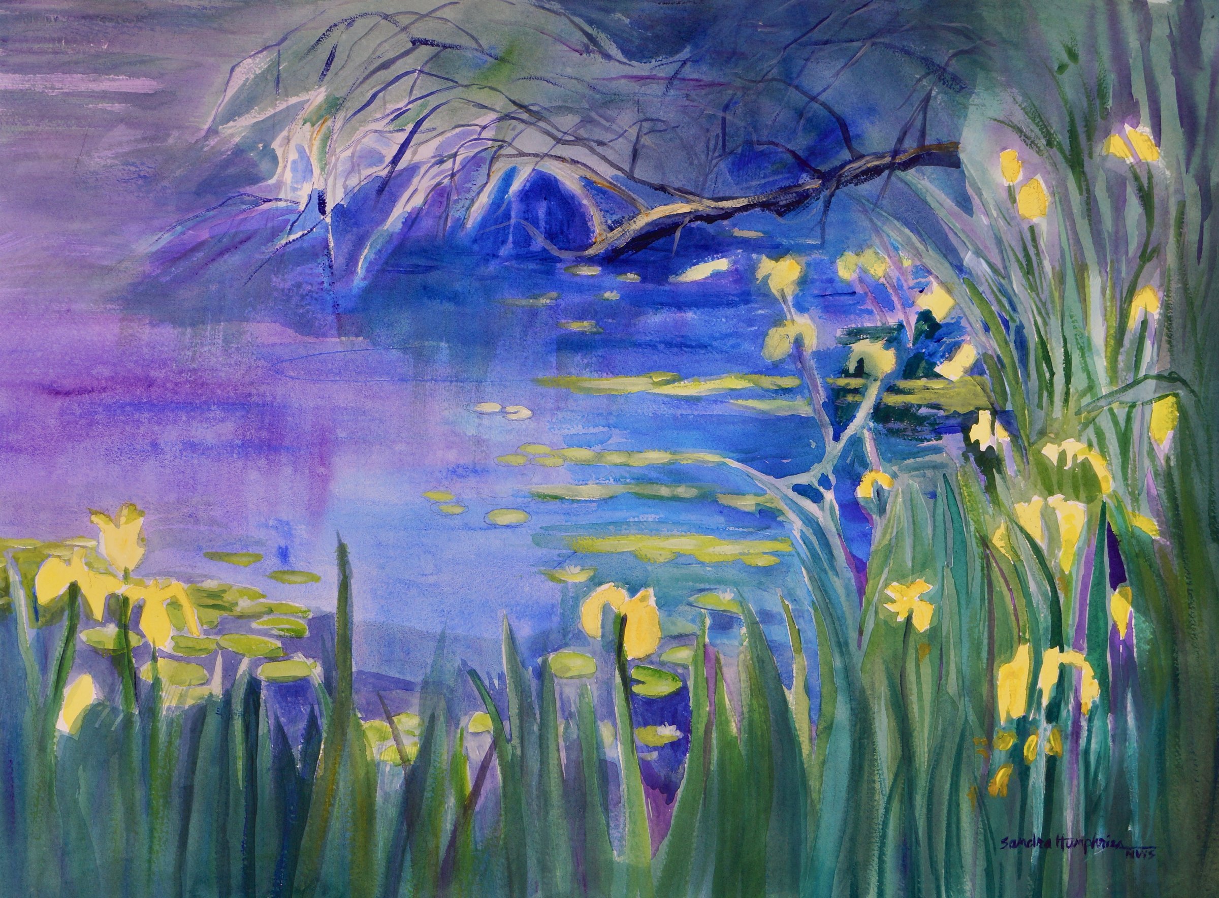 Hidden Cove by Sandra Humphries (Acrylic Painting) | Artful Home