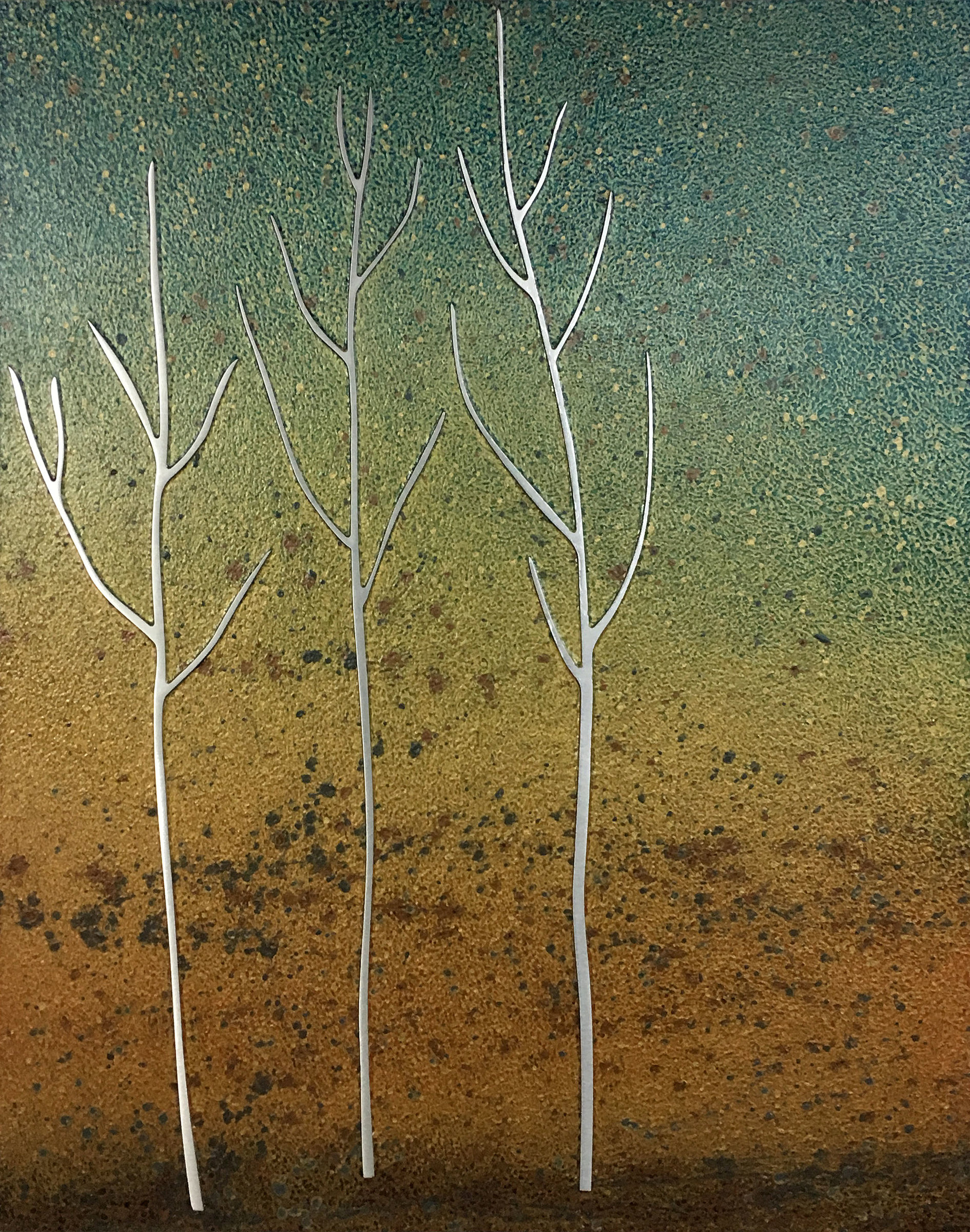 Three Trees by Robert Rickard (Metal Wall Sculpture) | Artful Home