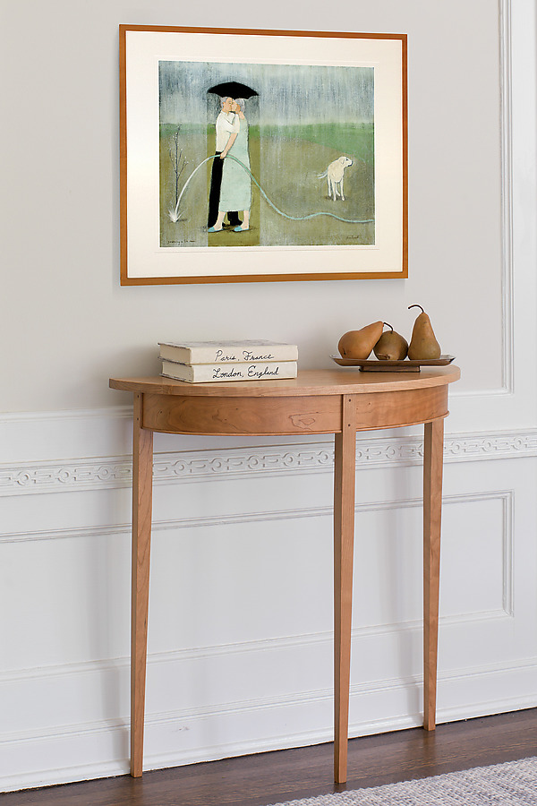 Cherry wood entry table store